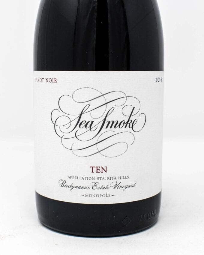 Sea Smoke Cellars, Ten, Pinot Noir, Sta. Rita Hills 2019 - Princeville ...