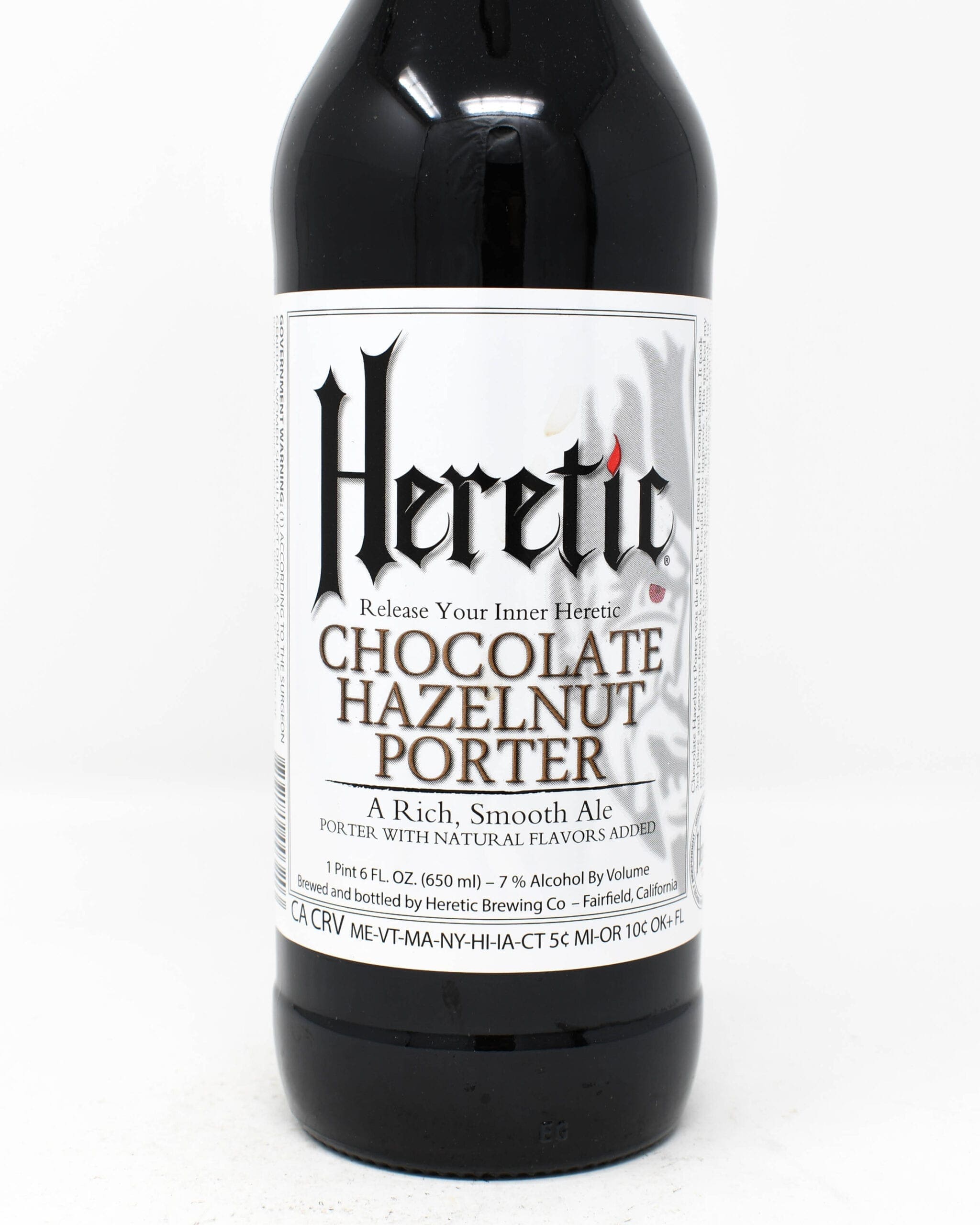 Heretic Brewing, Chocolate Hazelnut Porter, 22oz Bottle