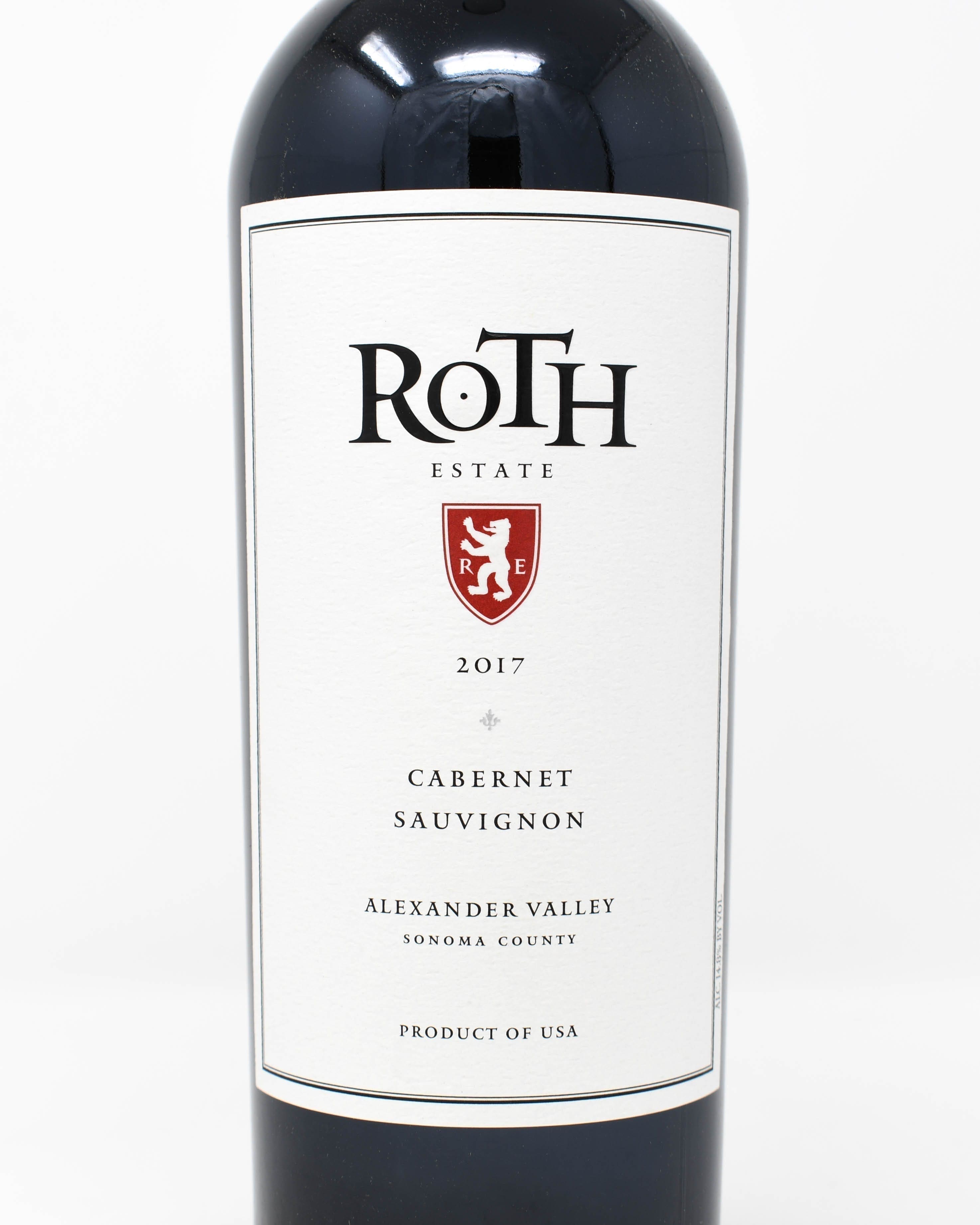Roth Estate, Cabernet Sauvignon, Alexander Valley, Sonoma 2017 ...