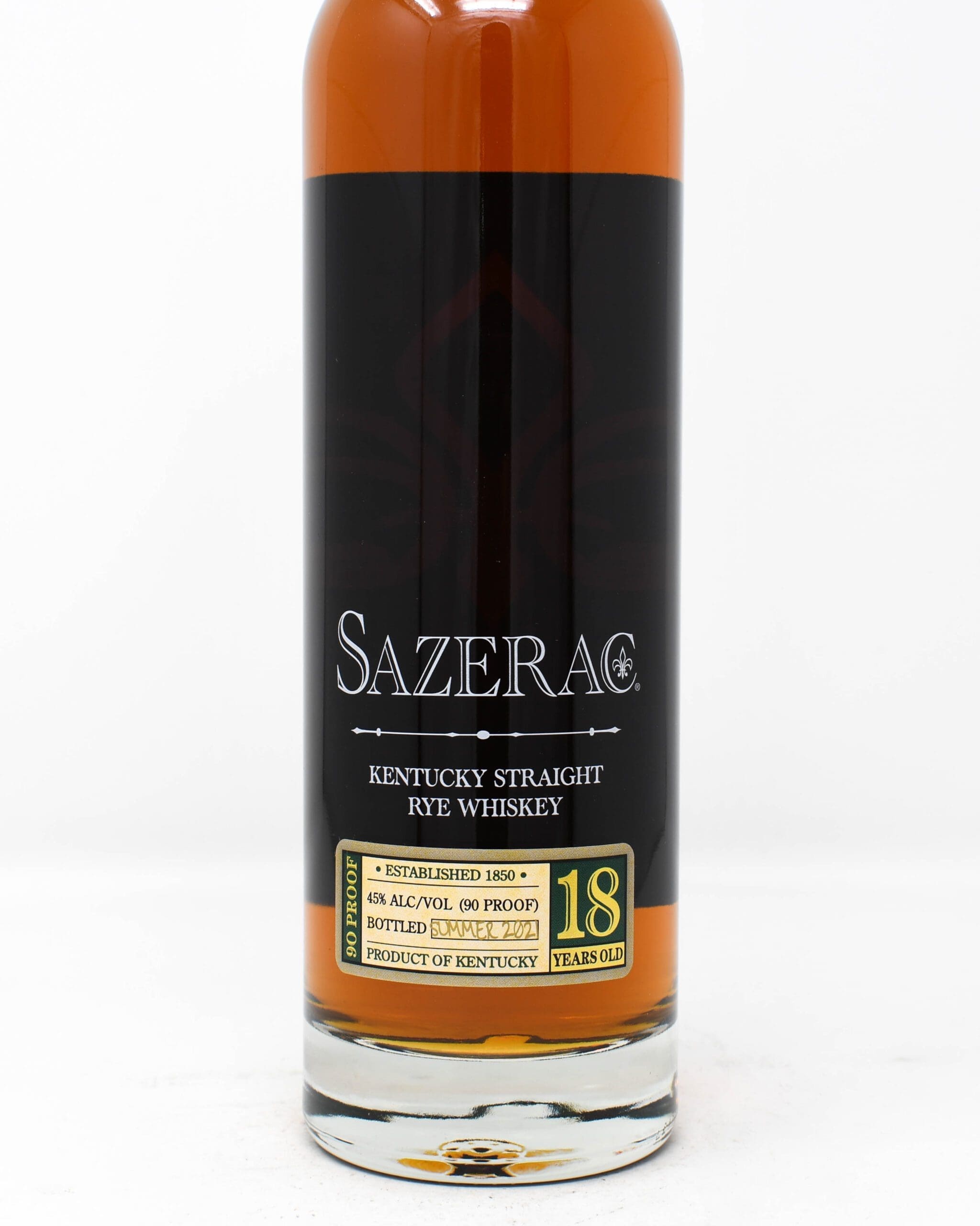 Sazerac, 18 Years Old, Kentucky Straight Rye Whiskey [Bottled Summer ...