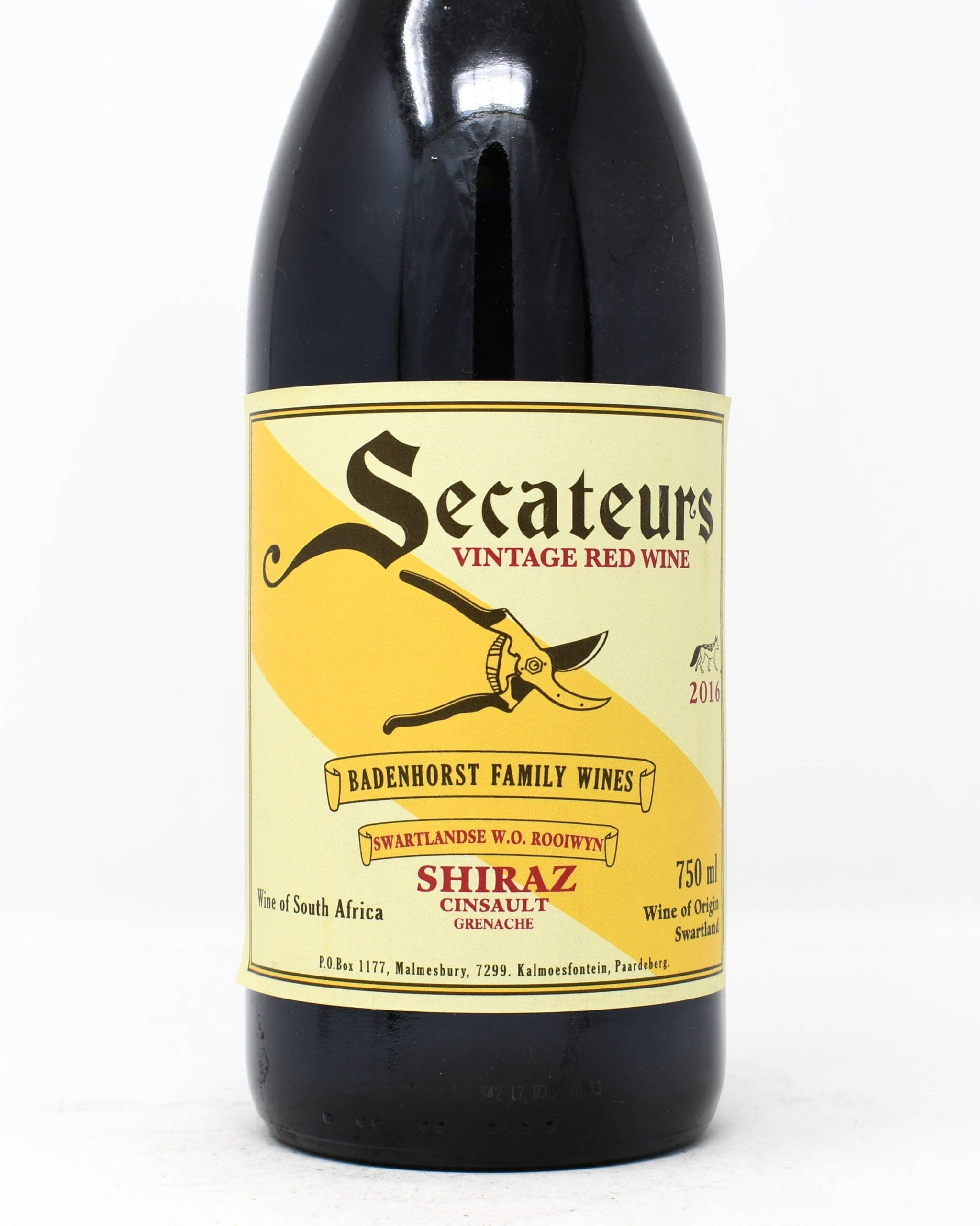 Badenhorst Family Wines, Secateurs, Red Blend, South Africa 2018 ...