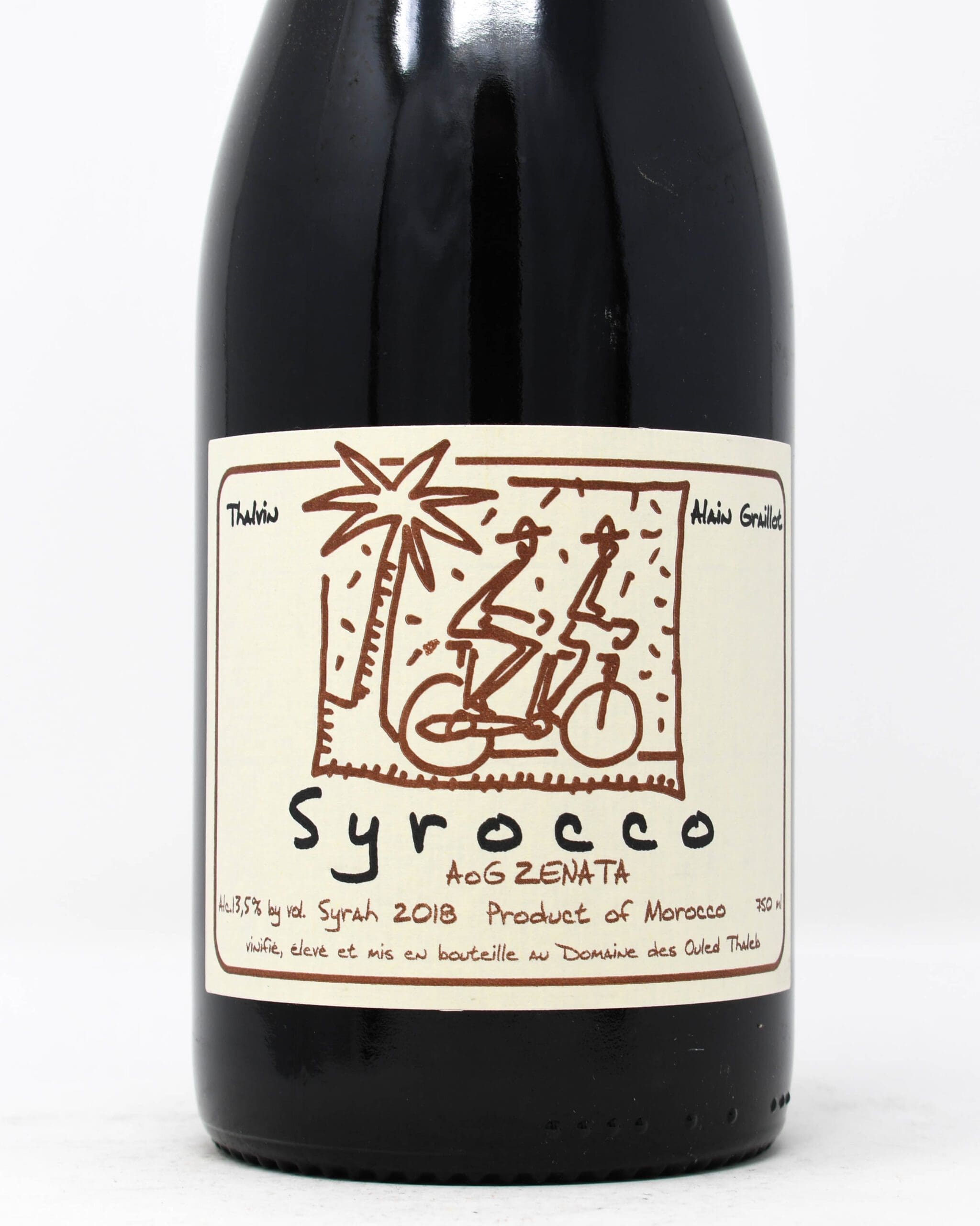 Alain Graillot and Thalvin, Syrocco, Syrah, Zenata, Morocco 2018 ...