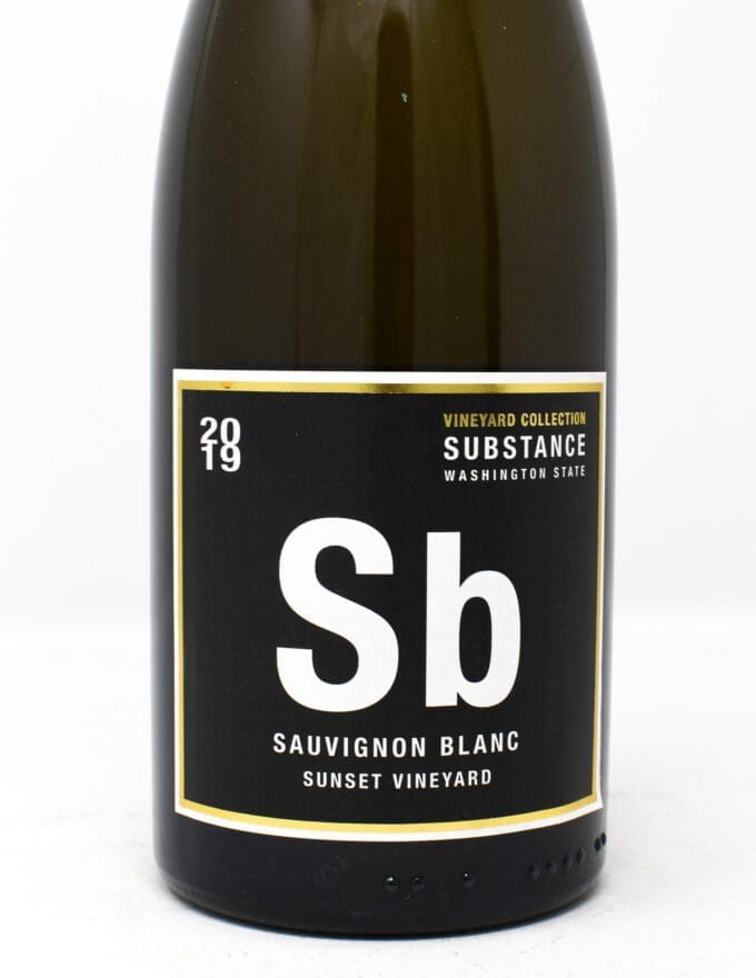 Substance, Sunset Vineyard, Sauvignon Blanc, Washington 2019 ...