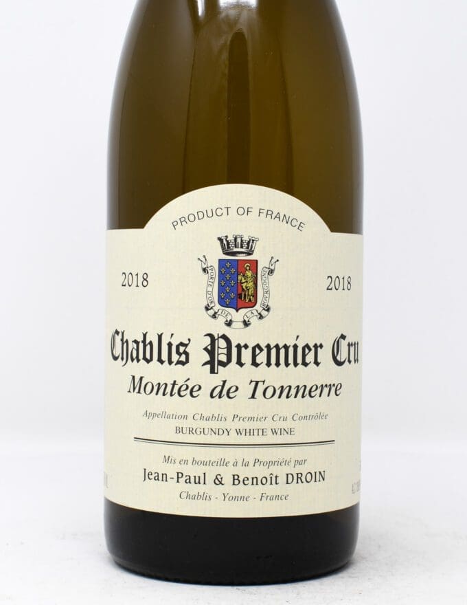 Jean-Paul & Benoît Droin, Montée de Tonnerre, Chablis Premier Cru 2018 ...