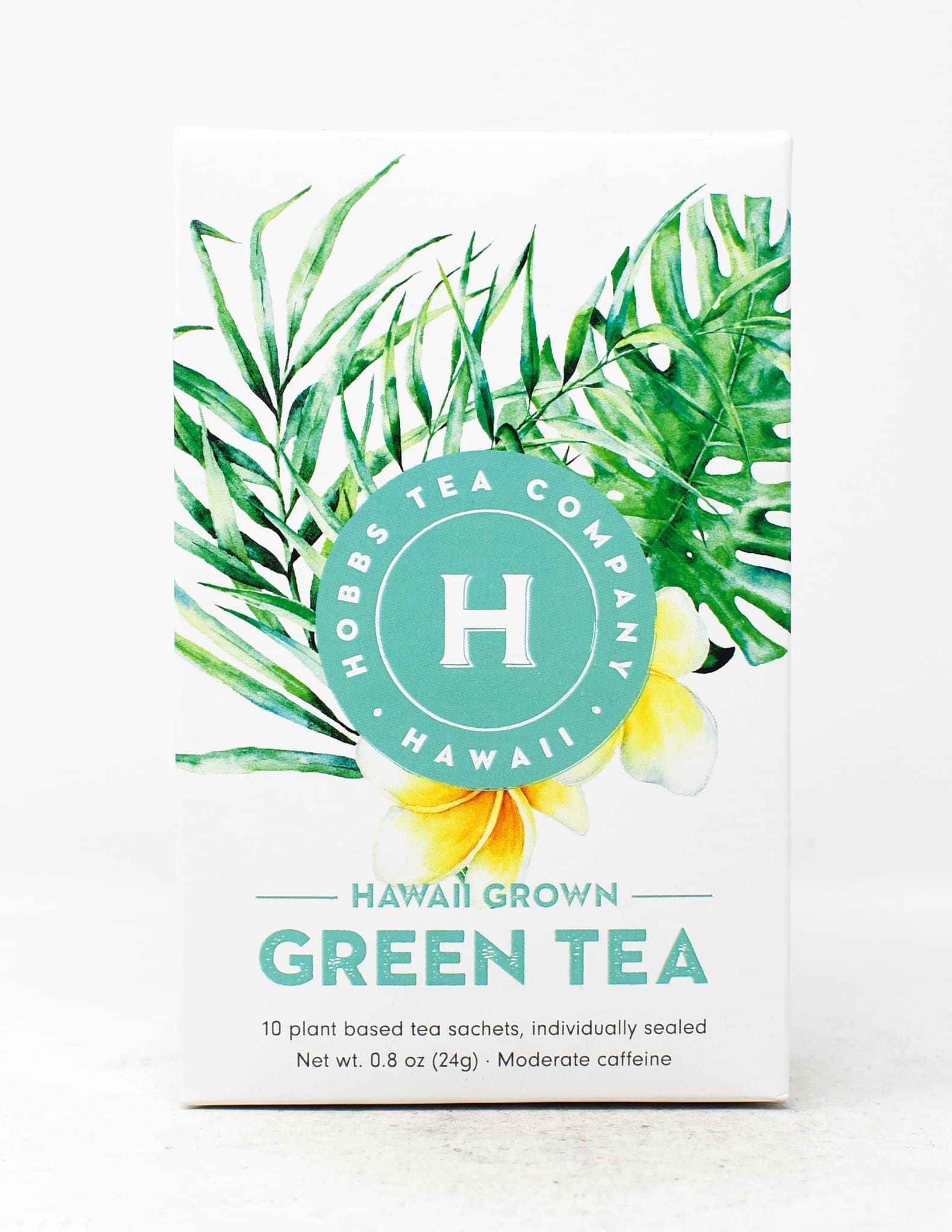 Hobbs Tea Company, Hawaii Grown Green Tea, Box of 10 Tea Sachets ...