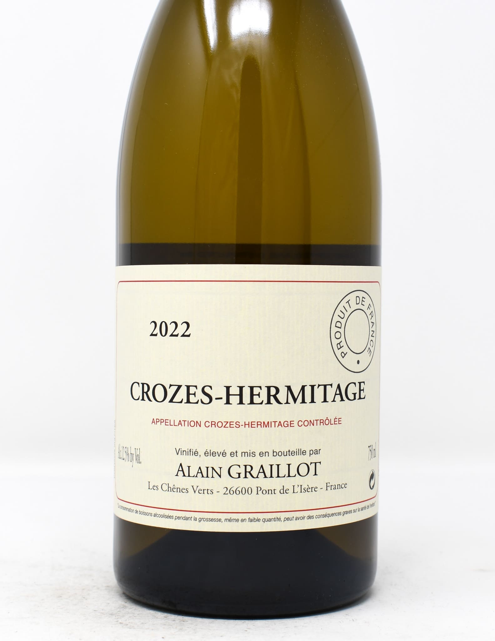 Alain Graillot, Crozes-Hermitage Blanc, France 2022 - Princeville Wine ...