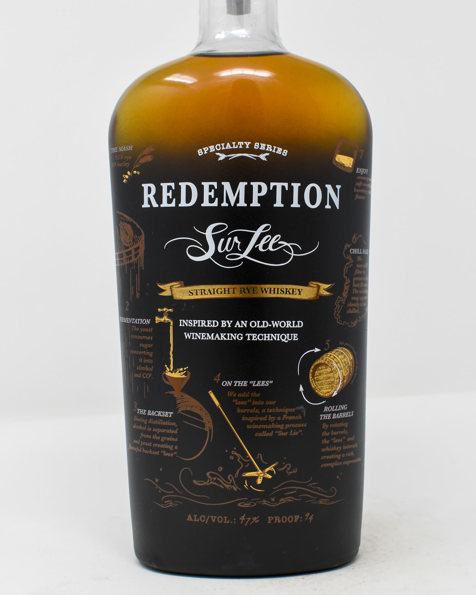 Redemption, Sur Lee, Straight Rye Whiskey, 750ml