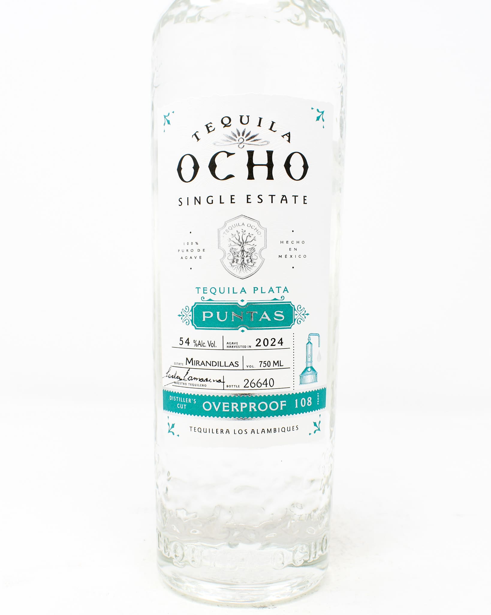 Tequila Ocho, Plata, Puntas 750ml - Princeville Wine Market